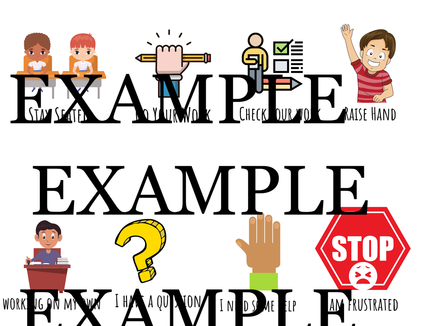 Visual Classroom Behaviors Chart – The Good Neuron